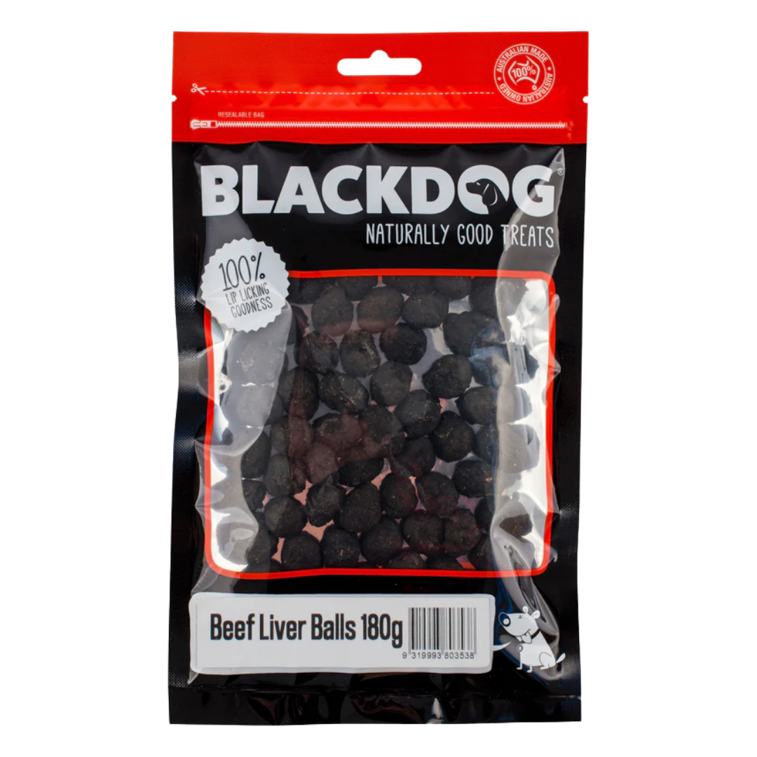 Black Dog Beef Liver Balls 180g | Pet Bites