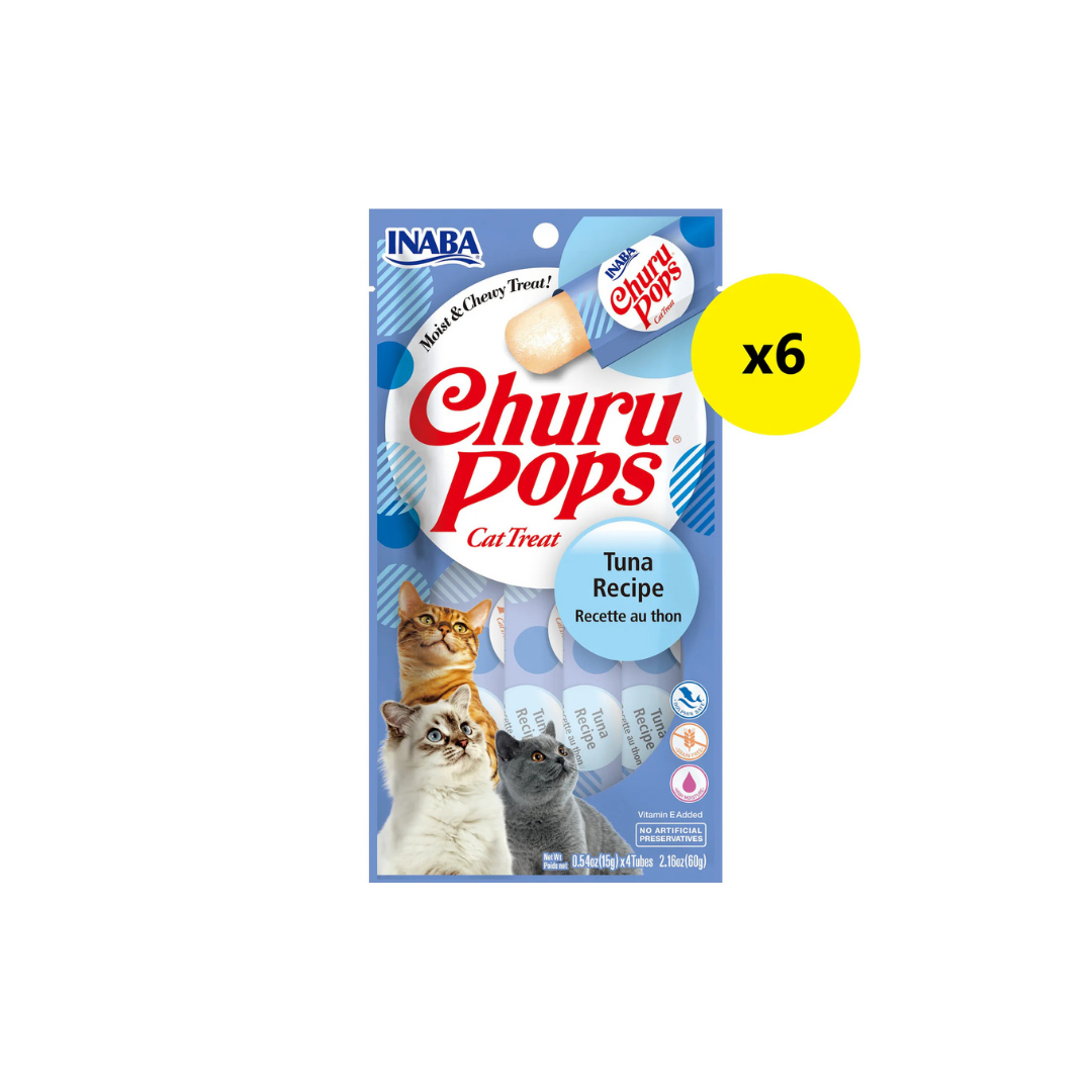 INABA CAT CHURU POPS TUNA 60G 6PK (OM6)