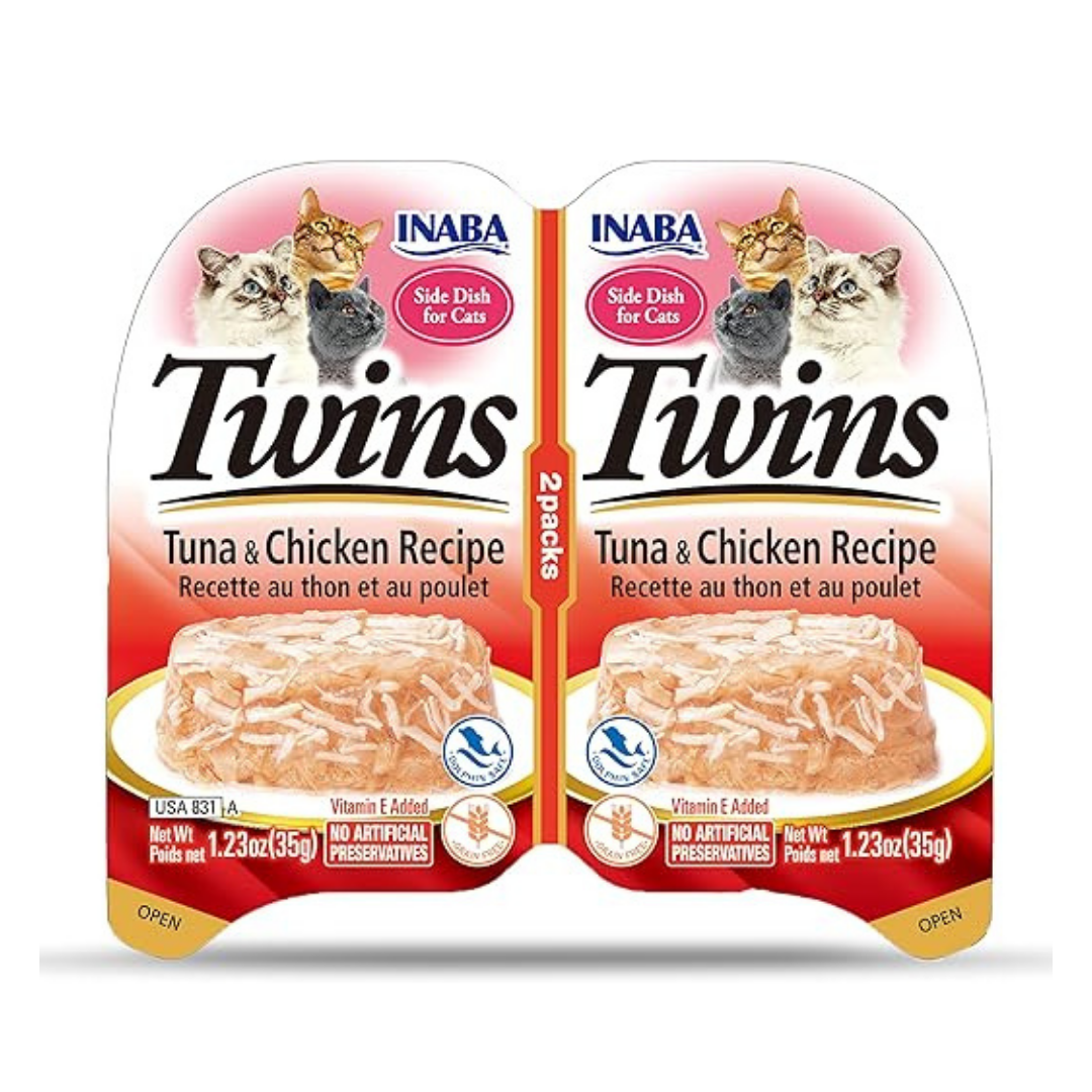 Inaba Cat Twins Tuna & Chicken 70g 6pk (OM6) – Pet Bites