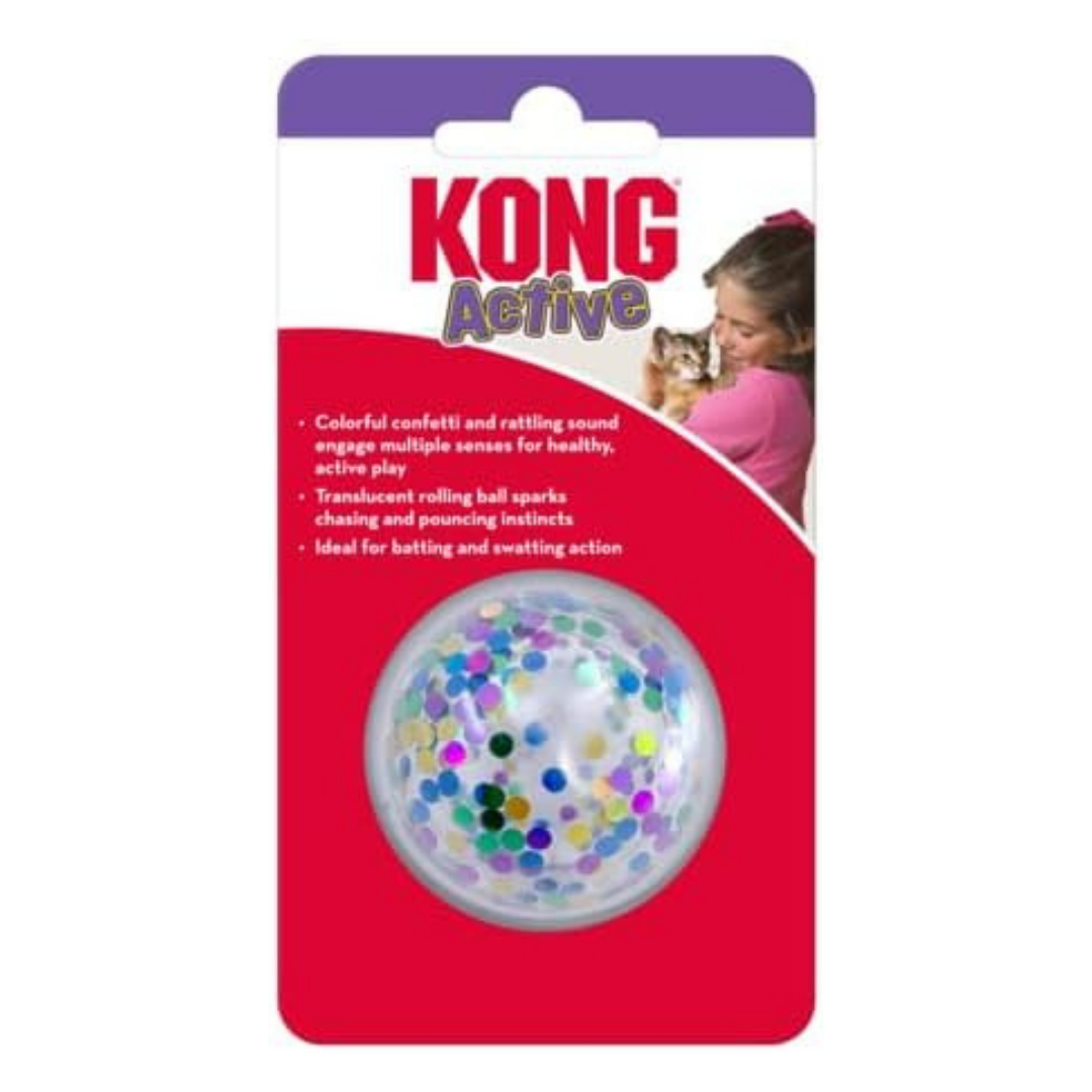 KONG Cat Active Confetti Ball – Pet Bites