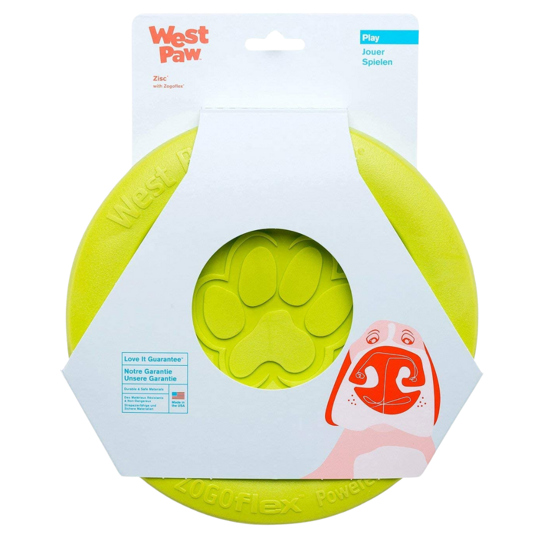 WEST PAW ZISC FLYING FETCH TOY - LARGE - GRANNY SMITH – Pet Bites