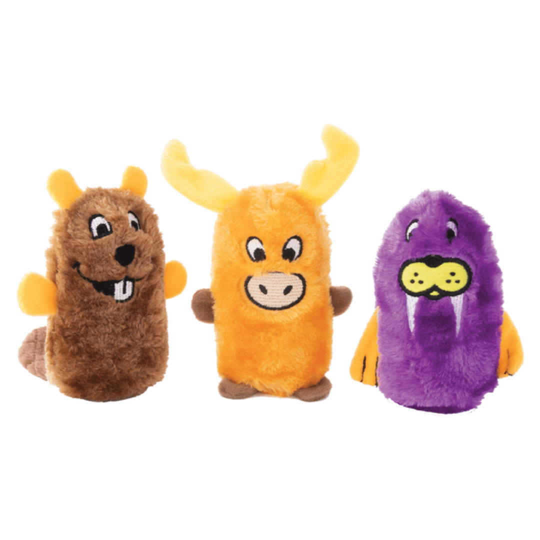 ZIPPYPAWS SQUEAKIE BUDDIES - BEAVER MOOSE WALRUS – Pet Bites