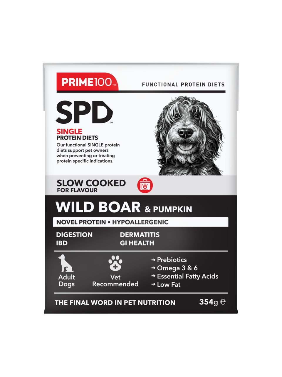 PRIME SPD SLOW COOKED WILD BOAR & PUMPKN 354G 12PK (OM12) – Pet Bites