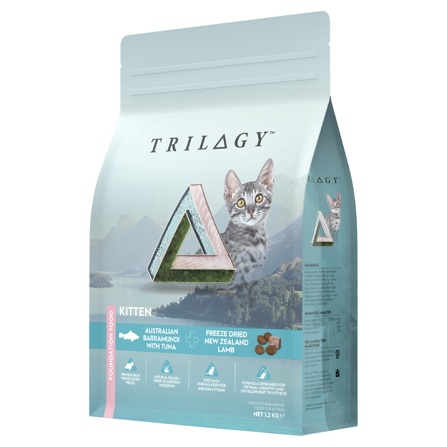 TRILOGY KITTEN BARRAMUNDI & TUNA 1.2KG – Pet Bites