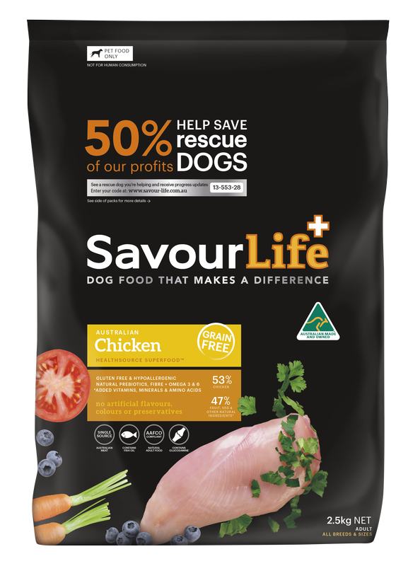 SAVOURLIFE GRAIN-FREE CHICKEN 2.5KG – Pet Bites