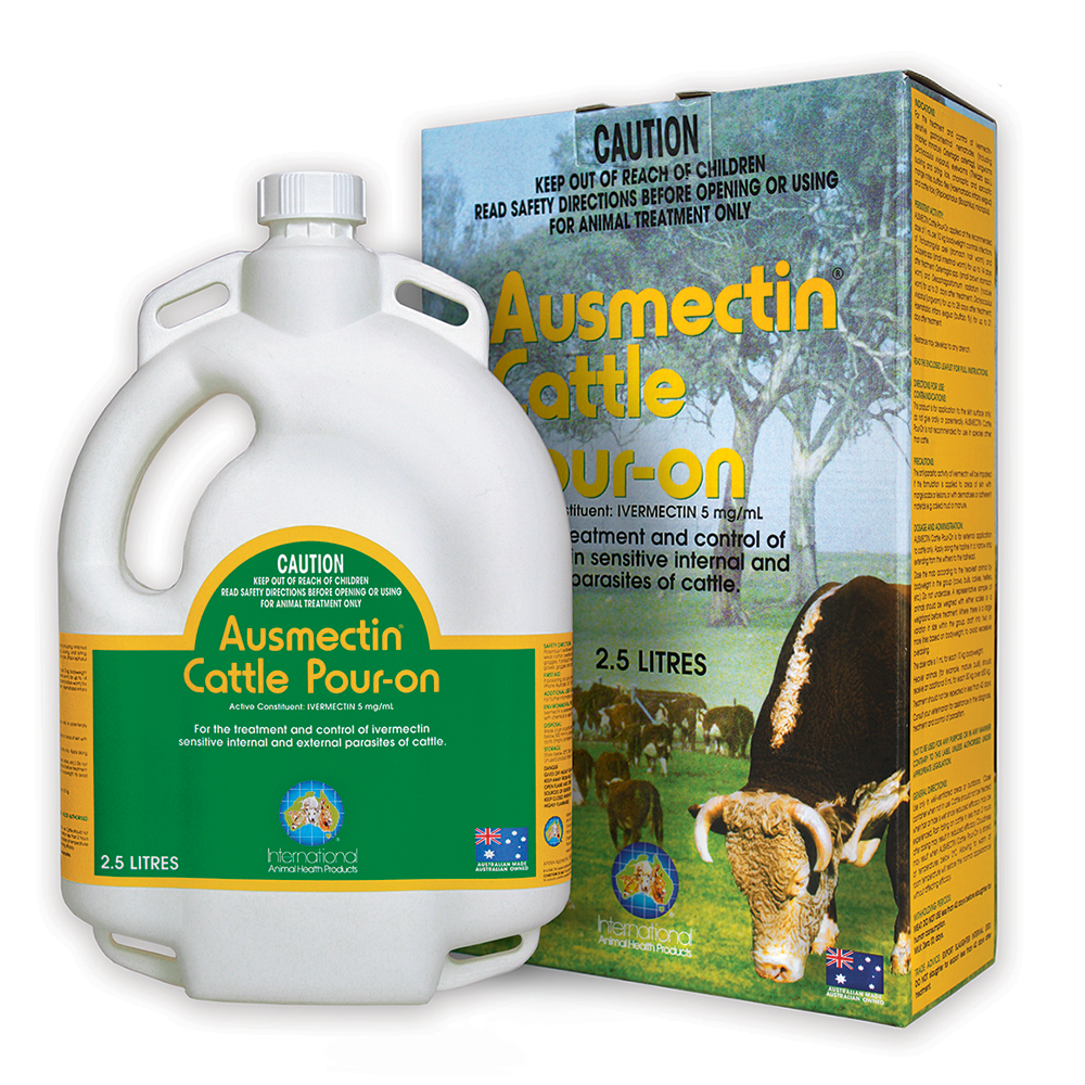 IAH Ausmectin Cattle Pour-On 2.5L | PetBites Australia – Pet Bites