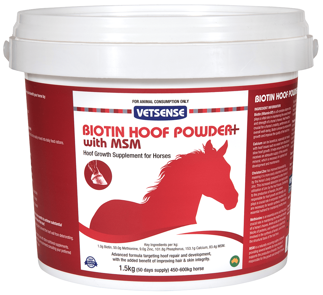 VETSENSE BIOTIN HOOF POWDER + MSM 1.5KG – Pet Bites