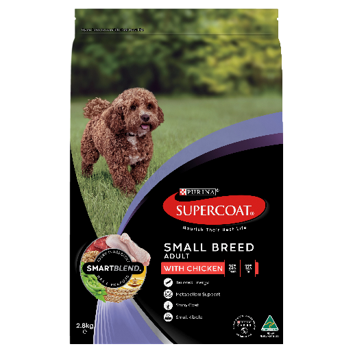 SUPERCOAT ADULT SMALL BREED CHICKEN 2.8KG – Pet Bites